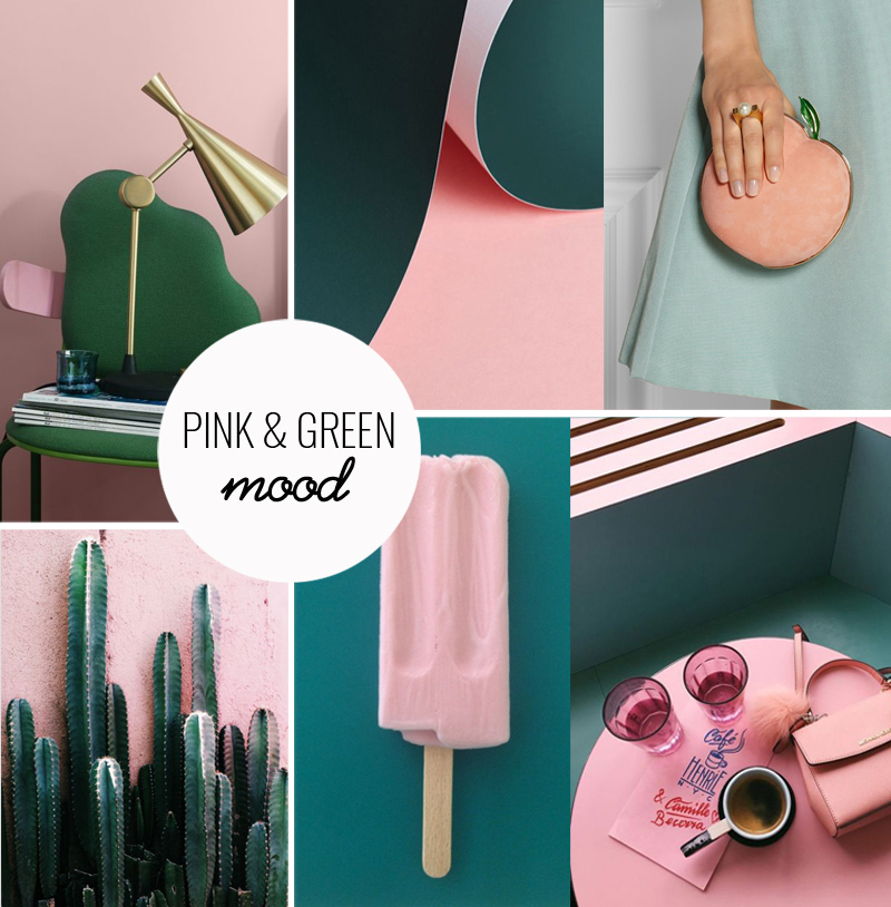 PINK and GREEN : MOOD BOARD #1 | MelleMimijolie