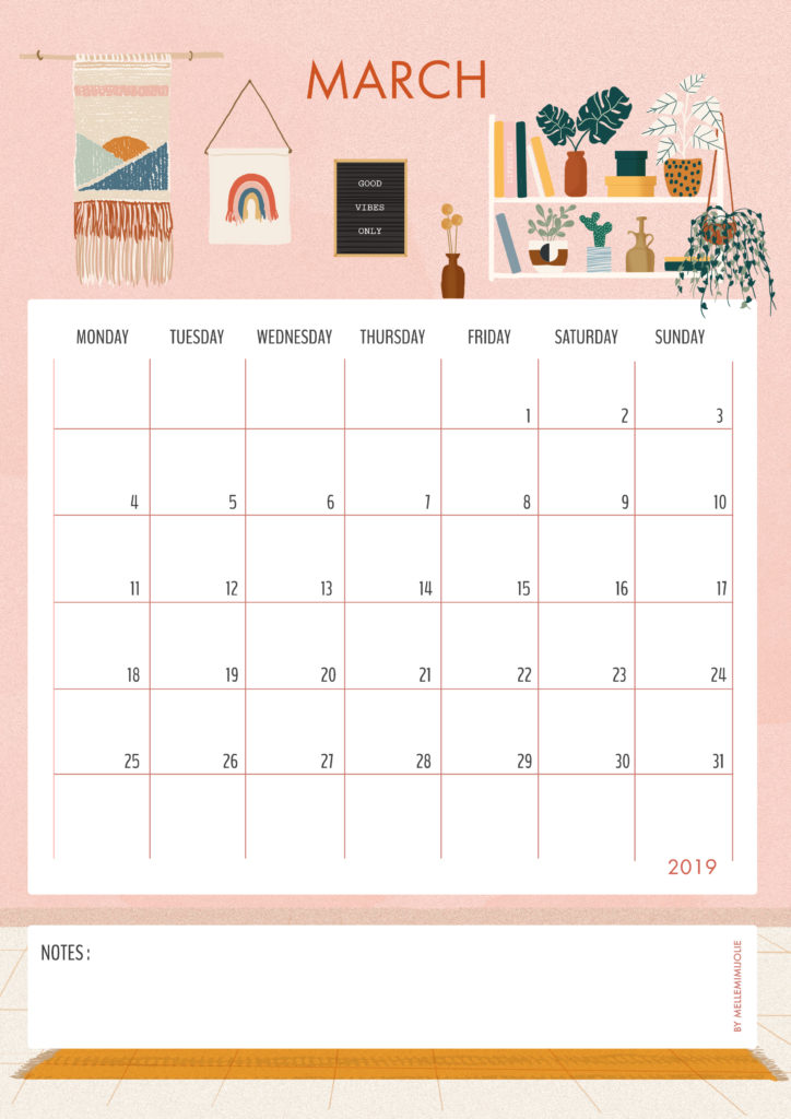 COSY: LE CALENDRIER DE MARS | MelleMimijolie